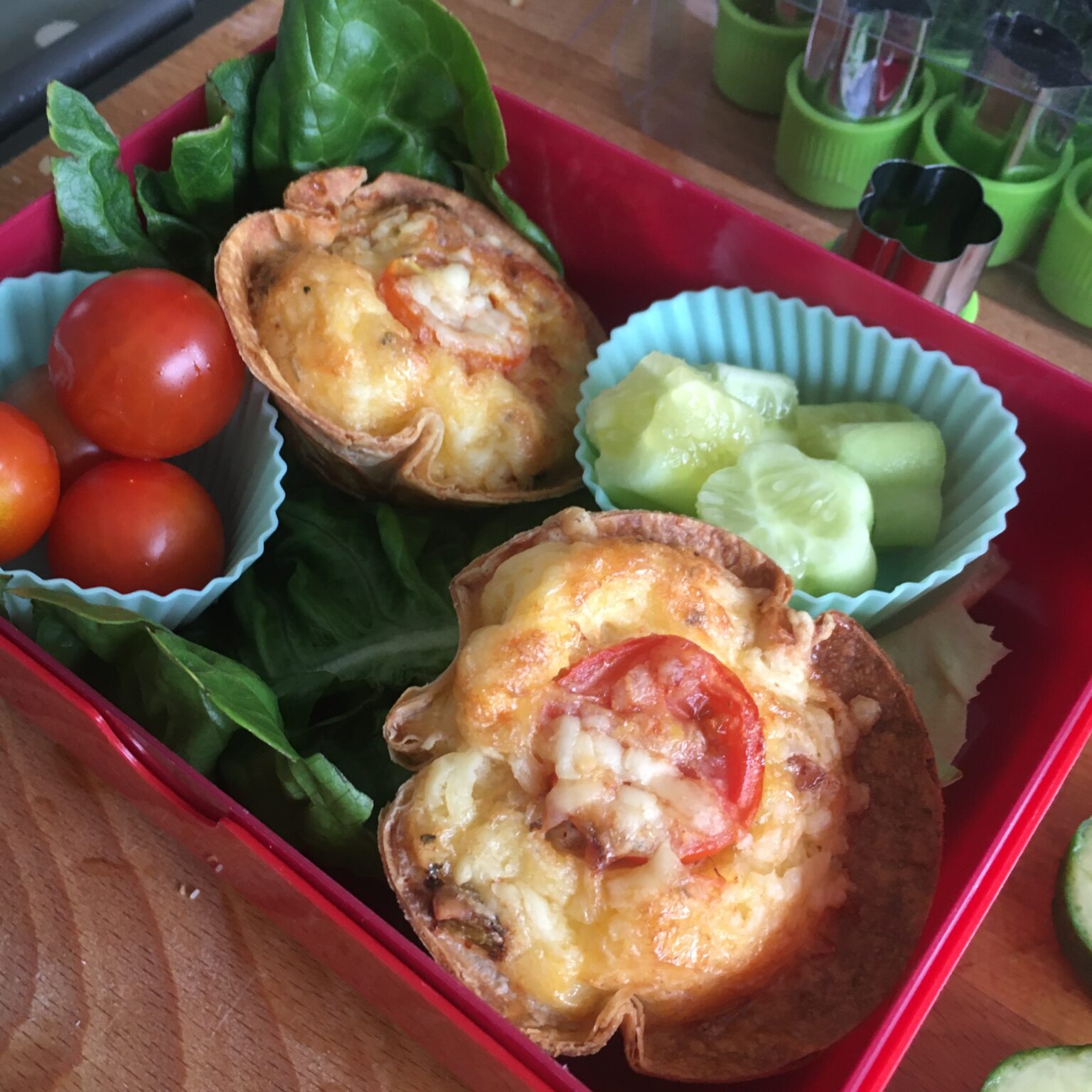 Quick and easy mini quiche with tortilla wraps - Lunchbox World