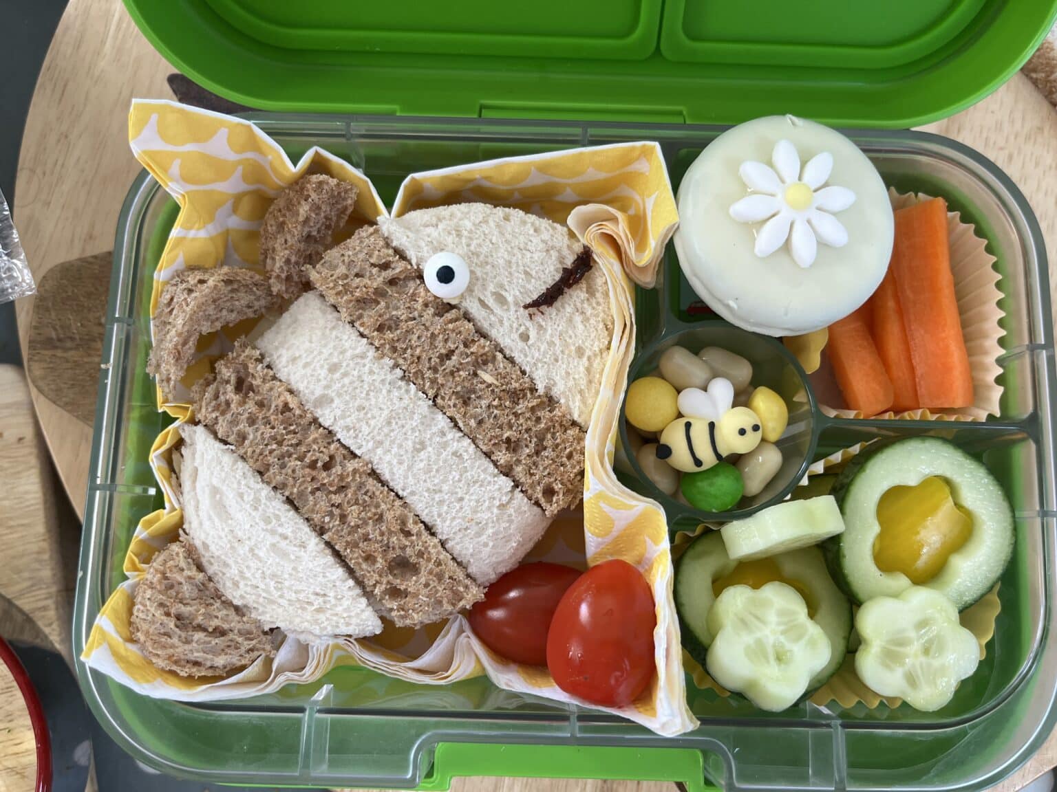 World Bee Day - bumble bee lunch box idea for kids - Lunchbox World